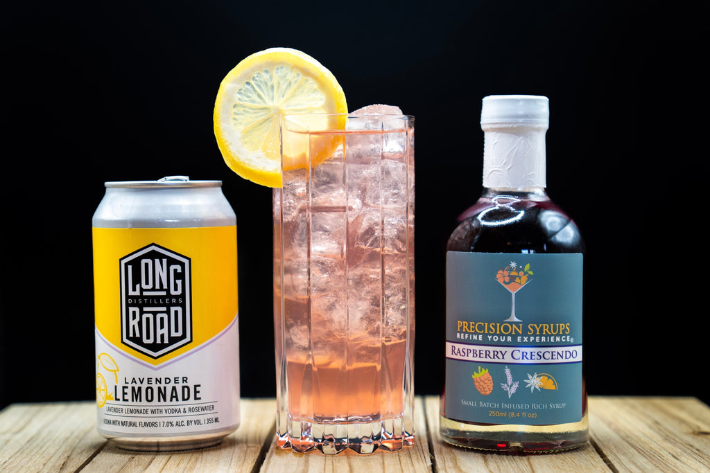 Raspberry Lavender Lemonade Cocktail (2 Ingredients) – Precision Syrups